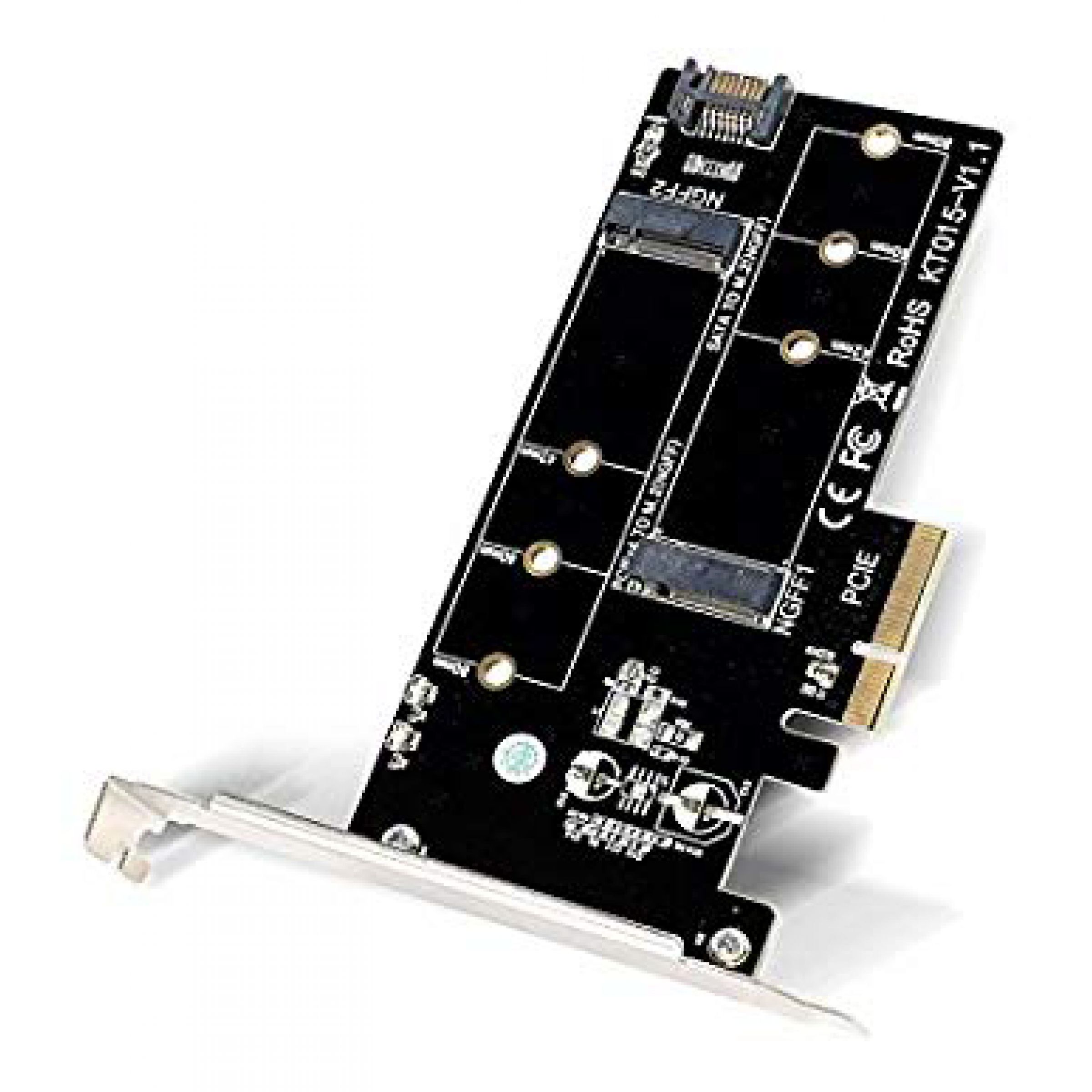 Deltacoimp Pcie Adapter 2xm.2 Sata Ssd Pcie X4 &sata Connection Pcb ...